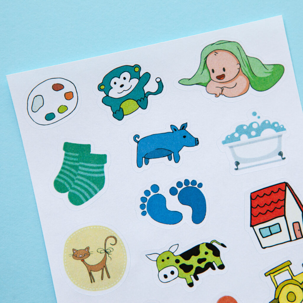 New Baby Boy Scrapbook Stickers | Little Pickle Memories